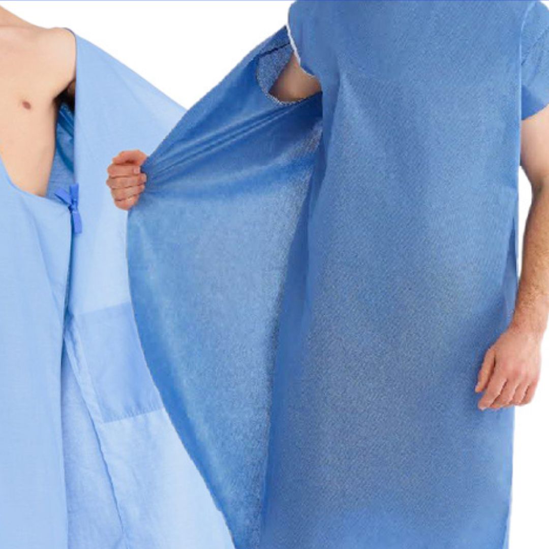 Front Wrap Hospital Gown For Patient's